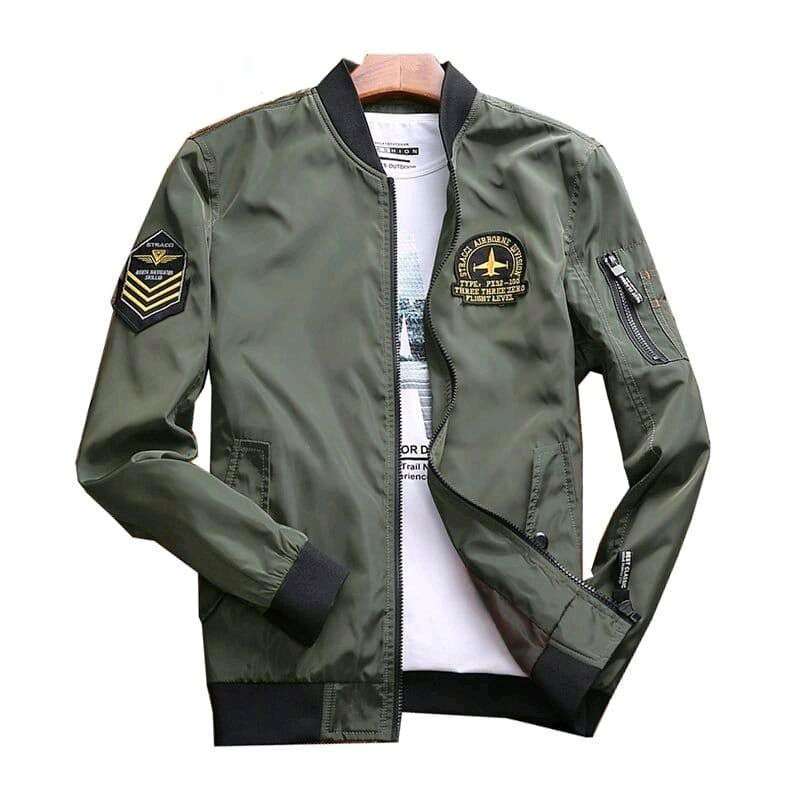 Promo Jaket Pria Bomber Pilot Penerbang Keren - Flight Jacket - Army ...