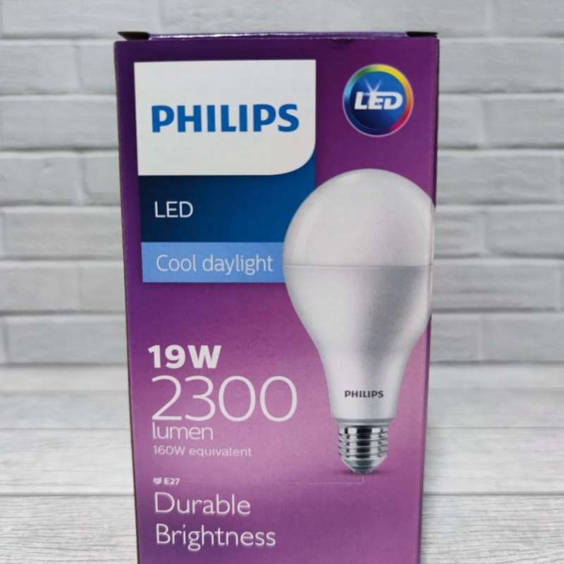 Promo lampu led philips 19w 19 watt cahaya putih Cool daylight cooldaylight Diskon 45% di Seller ...