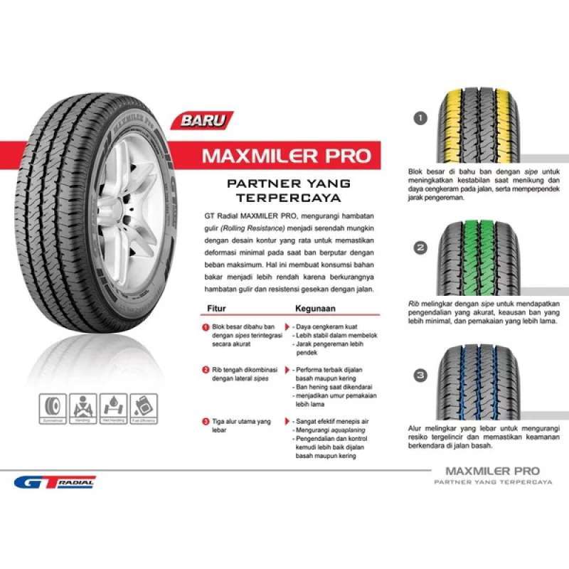 Jual Gt Radial Maxmiler Pro 175 R13 8pr Lt Ban Mobil Grandmax Carry Zebra Di Seller Superwheel ...
