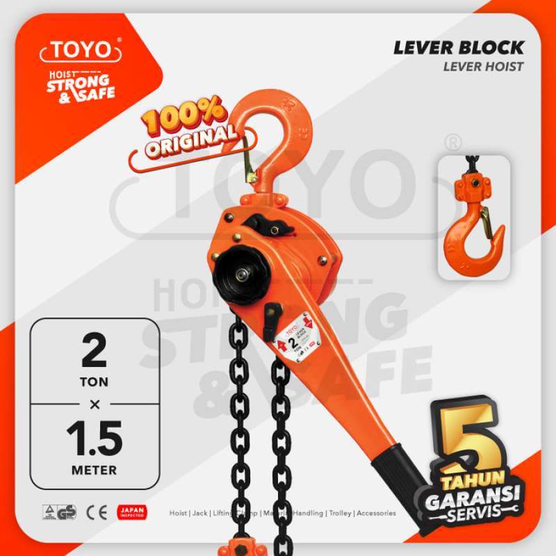 Jual Lever Block / Lever Hoist 2 Ton X 1.5 Meter Toyo Di Seller ...