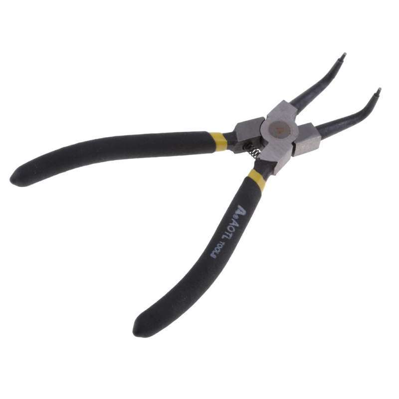 Jual 7 Chrome Vanadium Steel Spring Loaded Internal Bent Circlip Plier ...