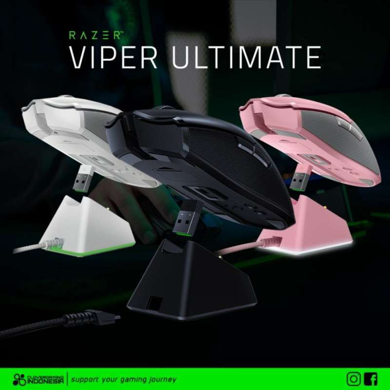 Jual Razer Viper Ultimate HyperSpeed Wireless - Gaming Mouse - Mercury ...