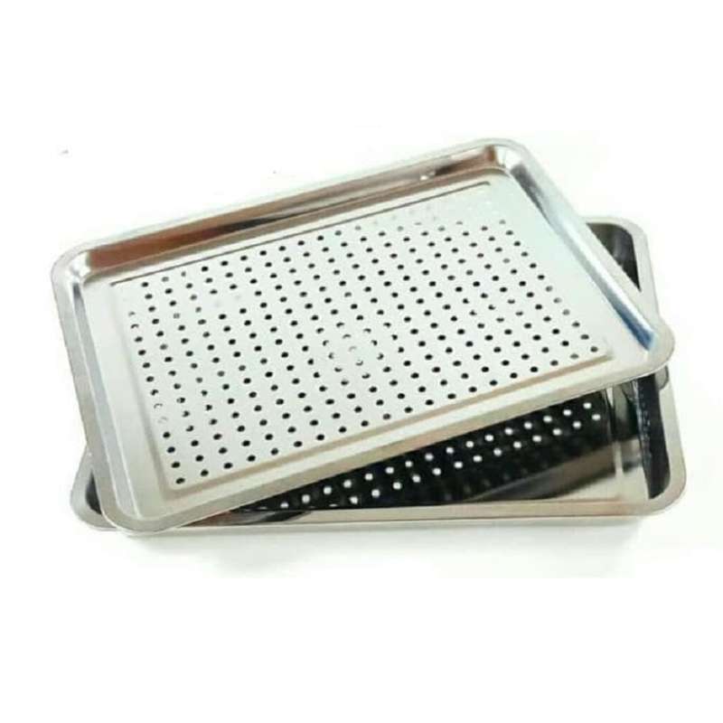 Promo Nampan Saringan Tirisan Minyak Food Drying Tray Stainless 40 x 30 ...