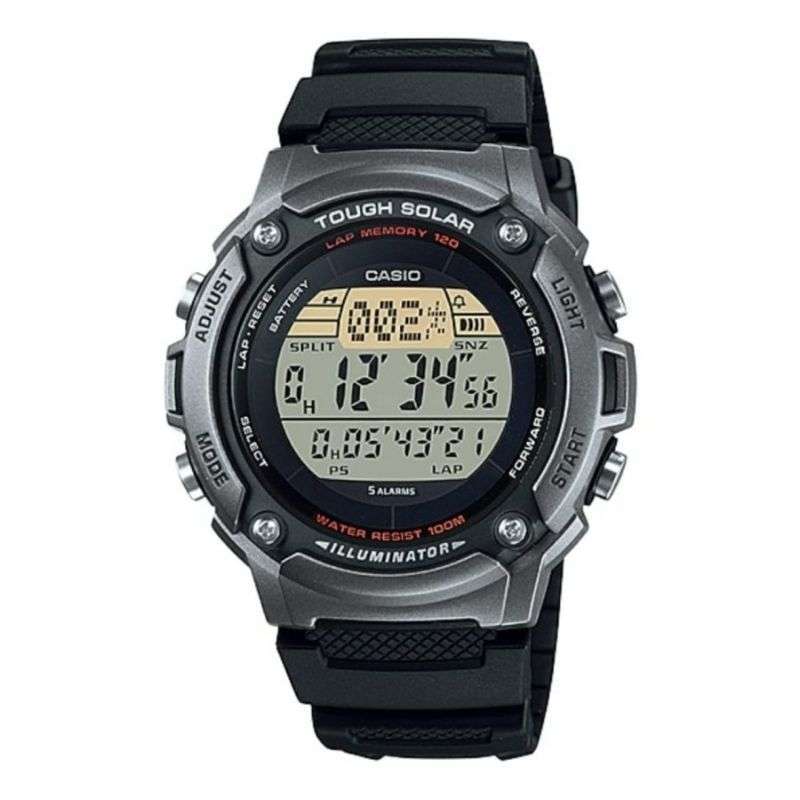 Promo Casio Digital Jam Tangan Pria Hitam W-S200H-1A TOUGH SOLAR Original Diskon 30% di Seller ...