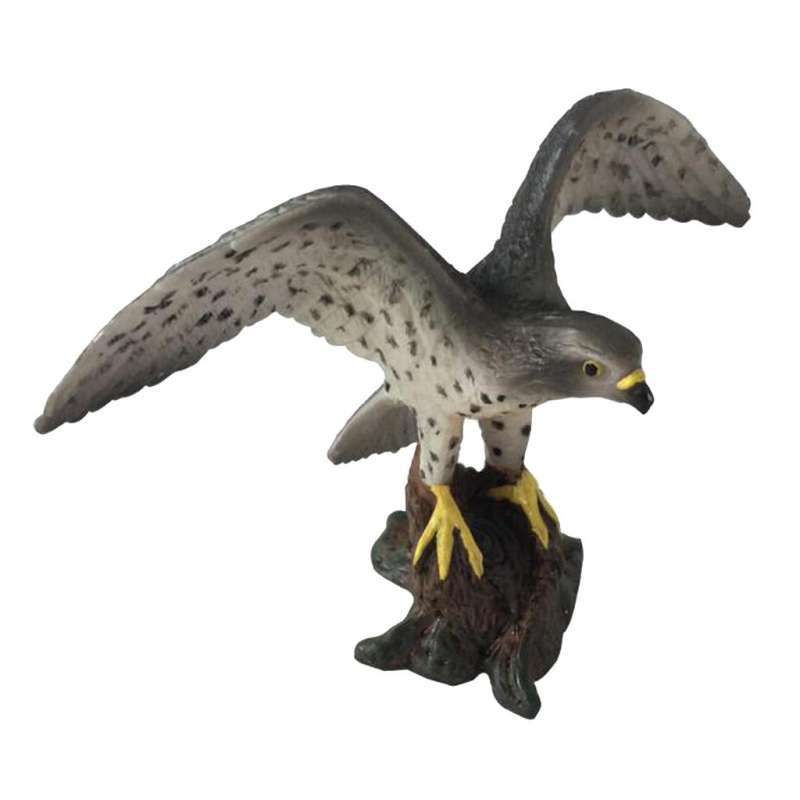 Jual Peregrine Falcon Bird Model Figurine Miniature Animal Statues ...