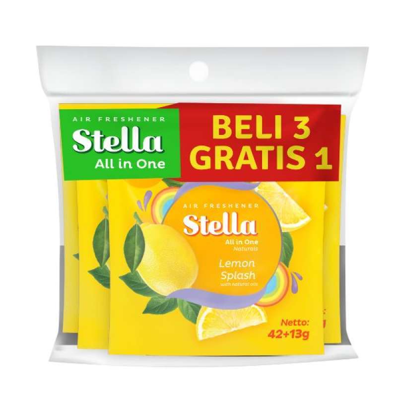 Promo Buy 3 Get 1 - Stella All in One Lemon Splash Pengharum Ruangan ...