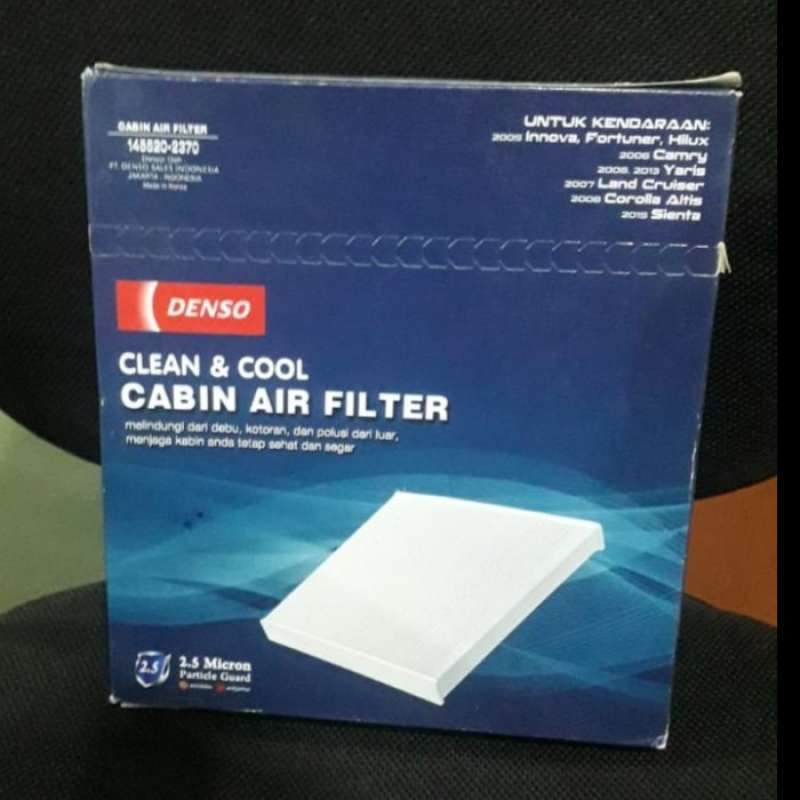 Jual FILTER CABIN TOYOTA FORTUNER / HILUX DENSO ORIGINAL KABIN AC UDARA ...
