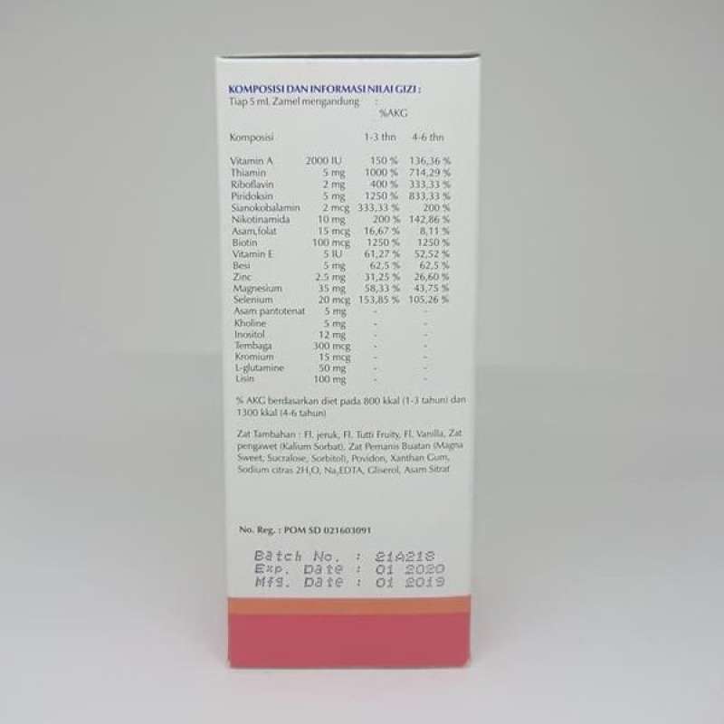 Jual ZAMEL SIRUP SYRUP 60 ML - Vitamin anak di Seller Sejahtera Sehat ...