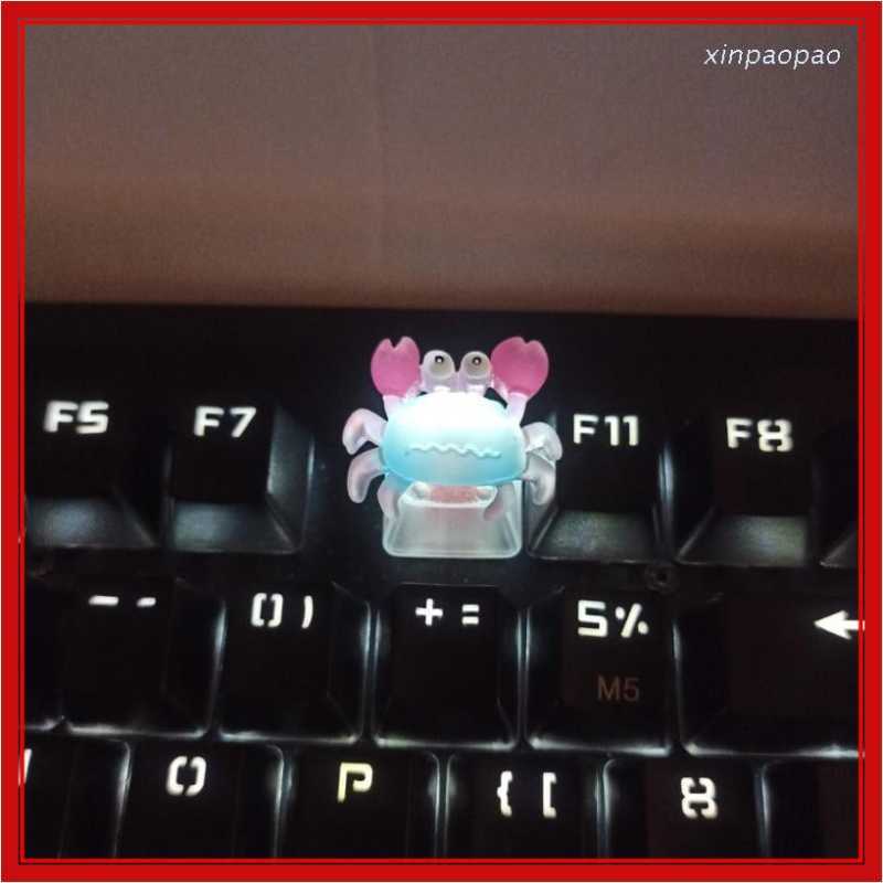 Promo Custom Cartoon Anime Crab Keycap Bottom Backlit Keycaps Gif ...