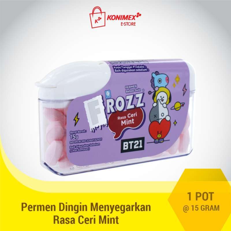 Jual Frozz Cherry Mint Permen Bebas Gula, Rendah Kalori & Dingin ...