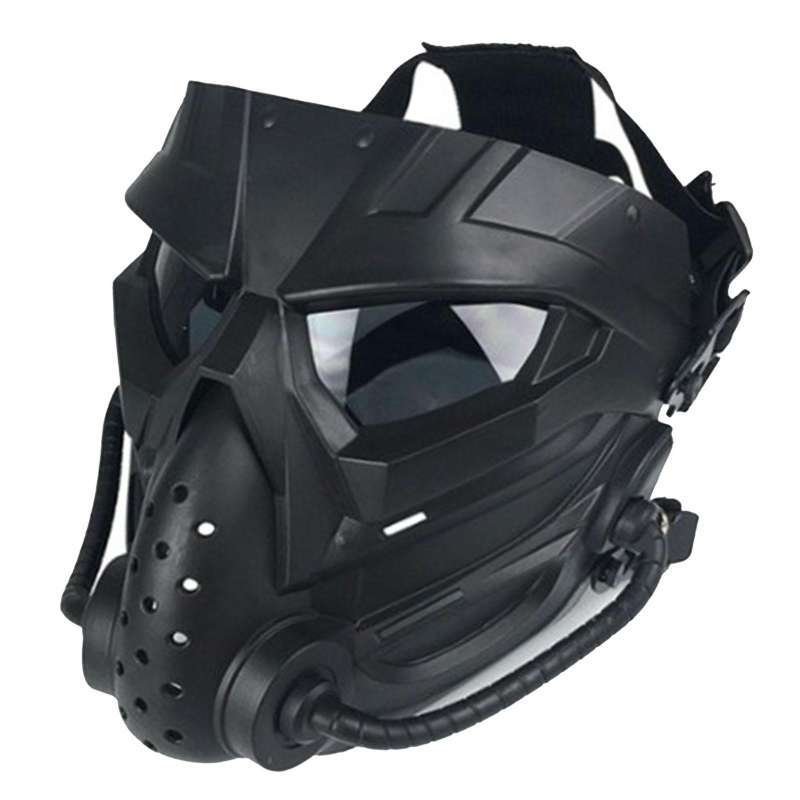 Jual Tactical Mask Guard Helmet Full Face Eye Protective for Hunting ...