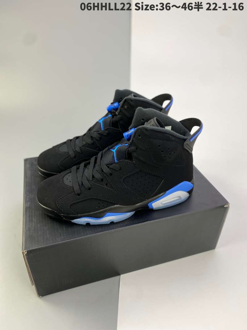 Jual NIKE Air Jordan 6 Retro OG High Top Black Blue - 45 di Seller Cai ...