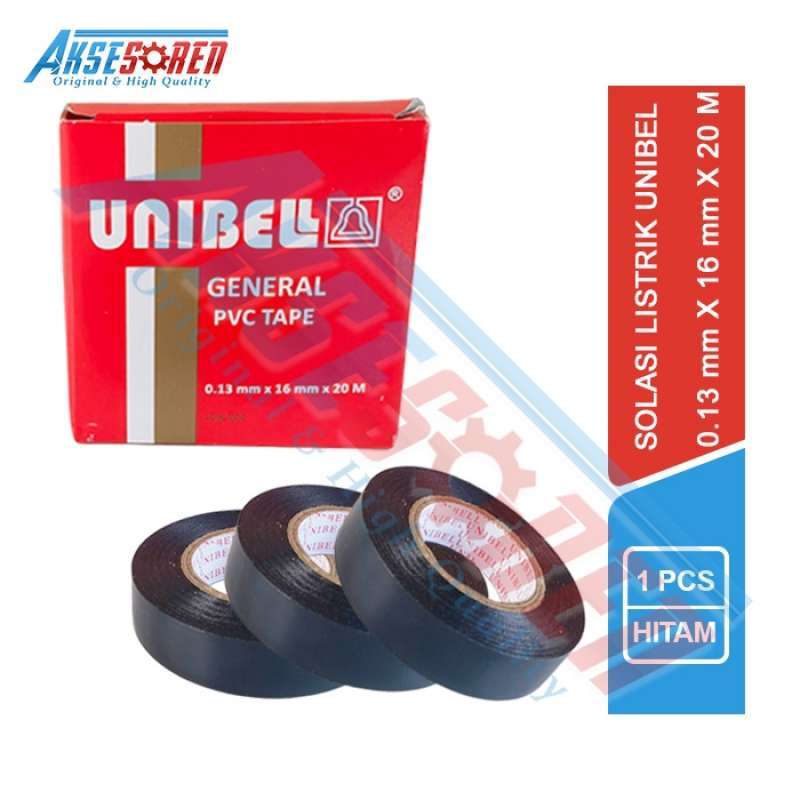 Jual Isolasi Kabel Unibel General Pvc Tape / Lakban Listrik Unibell ...