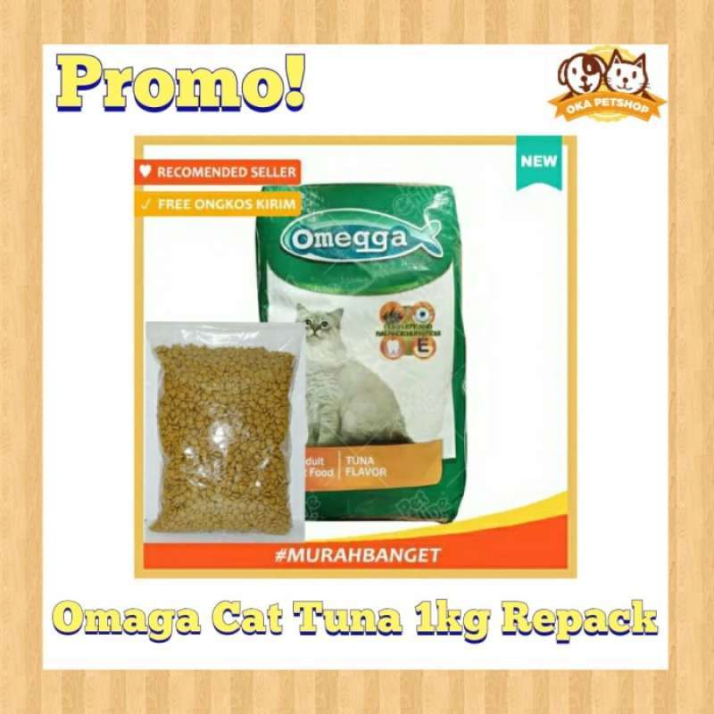 Promo Gratis Ongkir Omega Cat Tuna 1Kg Repack/Cat Food/Makanan Kucing ...