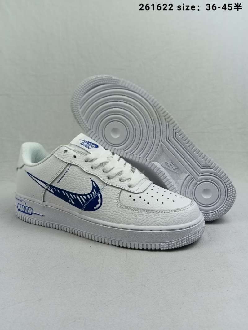 Jual NIKE AIR Force 1 Schematic white Black sketch two-dimensional crow ...