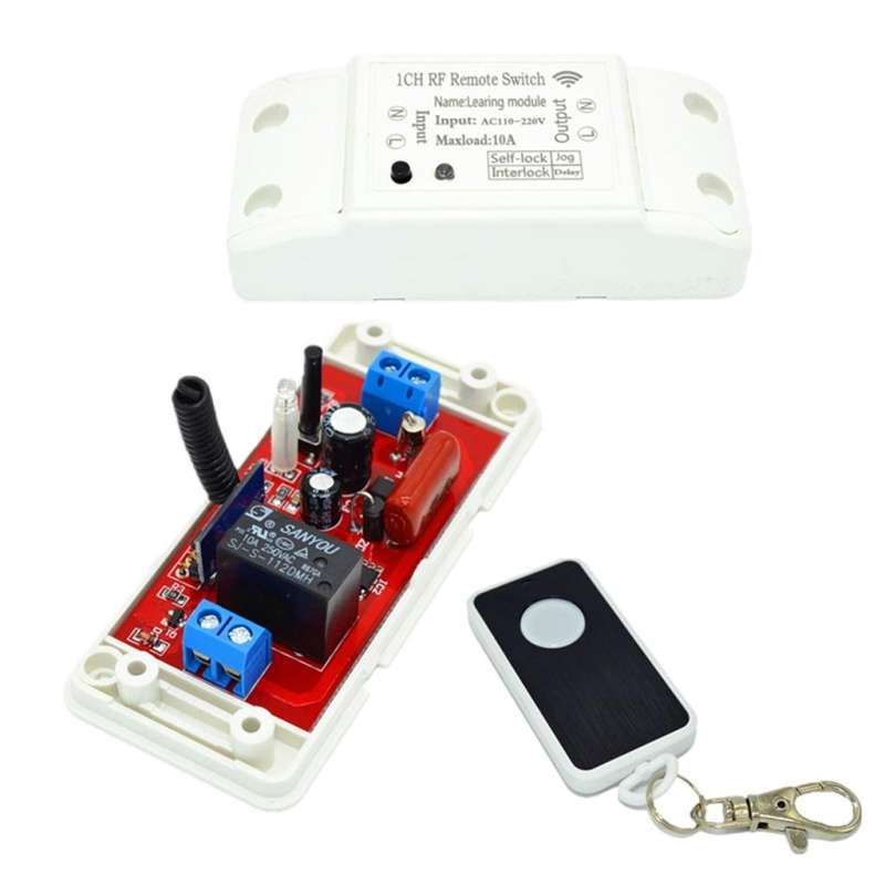 Jual 220V Remote Time Delay Switch Relay Light Switches Relay RF 433Mhz ...
