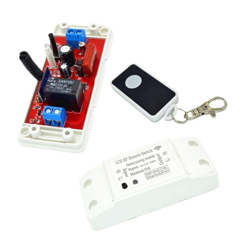 Jual 220V Remote Time Delay Switch Relay Light Switches Relay RF 433Mhz ...