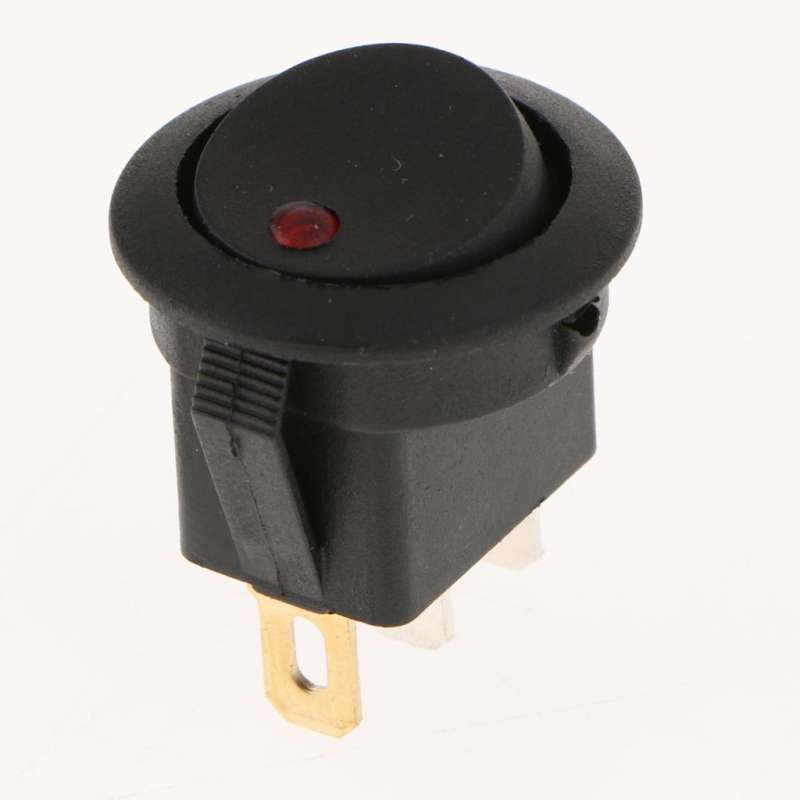 Jual 20pcs 12v 16a 3-pin Led Light Round Rocker Toggle Switch For Car 4 ...
