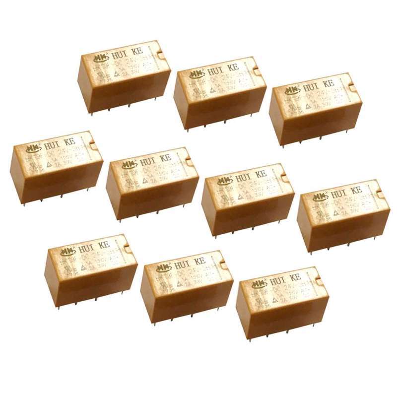 Promo DC24V Coil 8-Pins DPDT Mini Power Relays PCB Type HK19F-DC24V-SHG ...