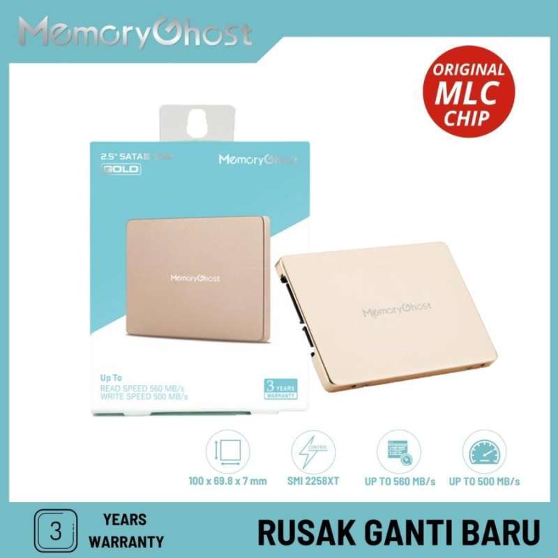 Jual Memory Ghost Ssd 2.5 Gold Series 256 Gb - Tanpa Caddy Di Seller ...