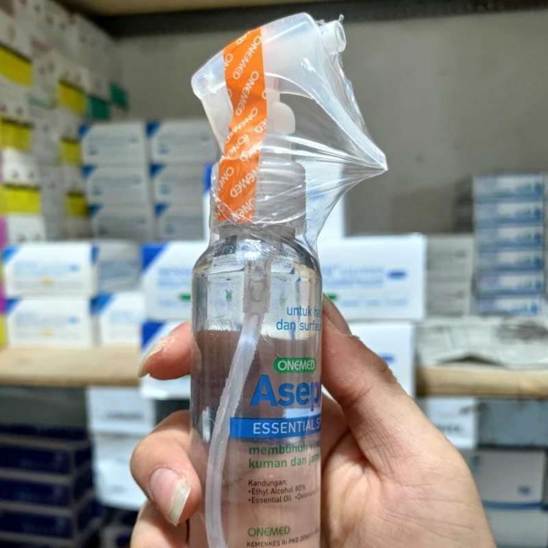 Jual ONEMED Aseptic Plus Spray 100ml/Hand Sanitizer Cair Spray/Aloe ...