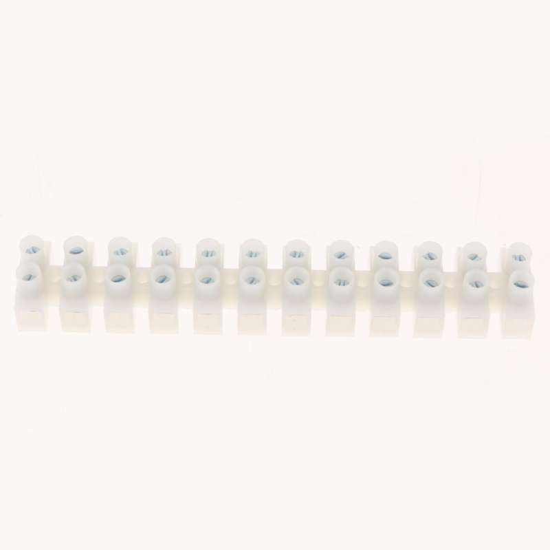 Jual Nylon Terminal Barrier Block Connector for All Wide Use(White) 24A ...