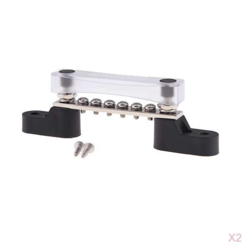 Jual 2x Boat Marine Caravans Electrical Terminal Fuse Block 6 Way Bus ...