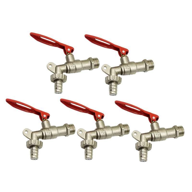 Promo 5pack of Hose Bibb, Male Thread, 1/2-Inch, Lockable Water Tap ...