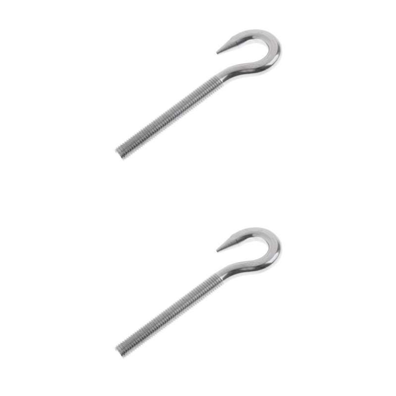 Promo 2Pcs Marine M8 M10 Stainless Steel Round End Eye Bolt Screw ...