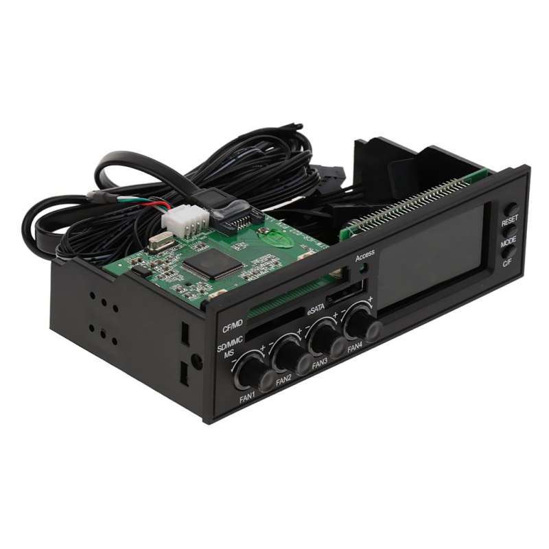 Jual 5.25 Front Panel All-in-One Card Reader CPU Fan Speed Control ...