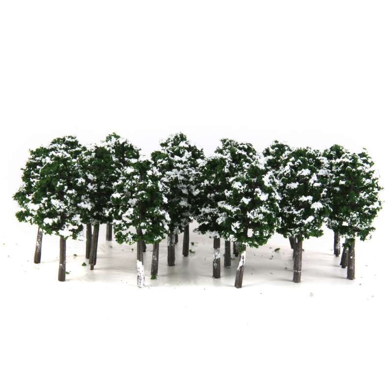 Jual 20 Winter Snow Scenery Trees Model Train Park Architecture Layout ...