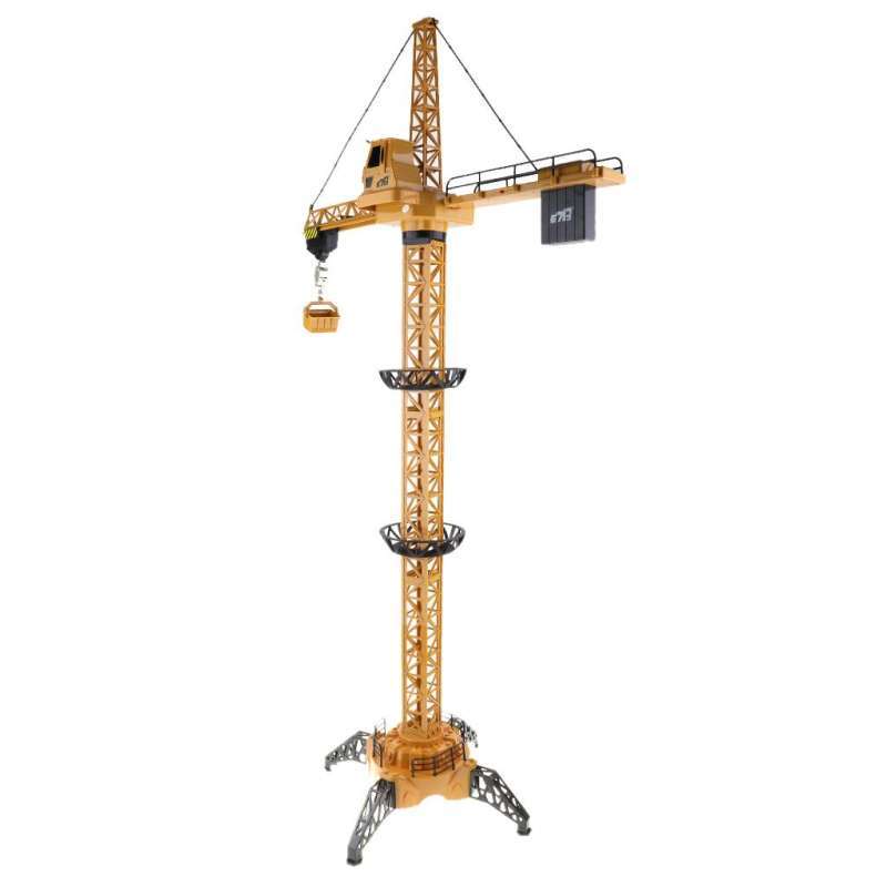 Promo 6 Channel RC Tower Crane Vehicles Kids Construction Engineering ...