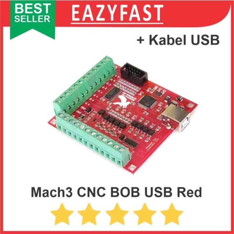 Jual Usb Mach3 Mach 3 Cnc 4 Axis Controller Breakout Board Bob 100khz ...
