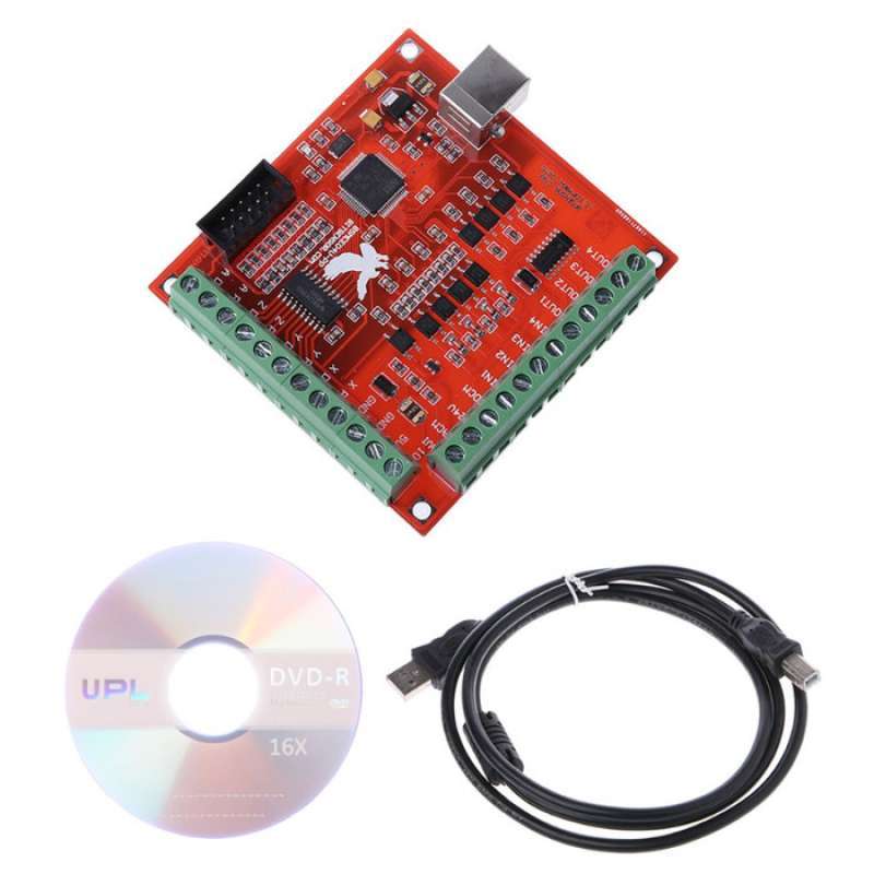 Jual Usb Mach3 Mach 3 Cnc 4 Axis Controller Breakout Board Bob 100khz ...