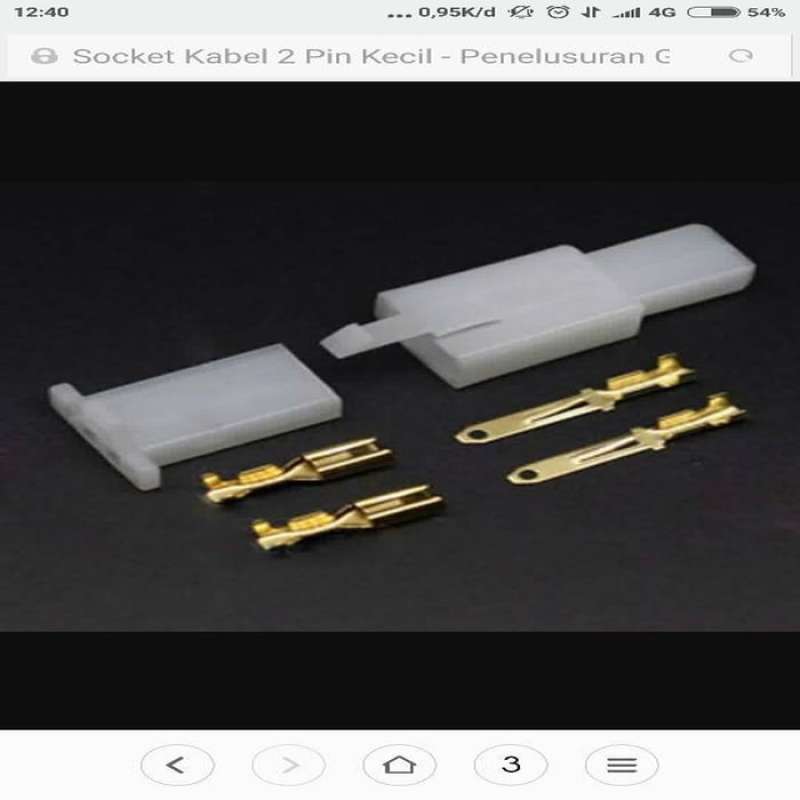 Jual Dijual Socket Kabel 2 Pin Kecil Set Skun Murah di Seller ceroklin ...
