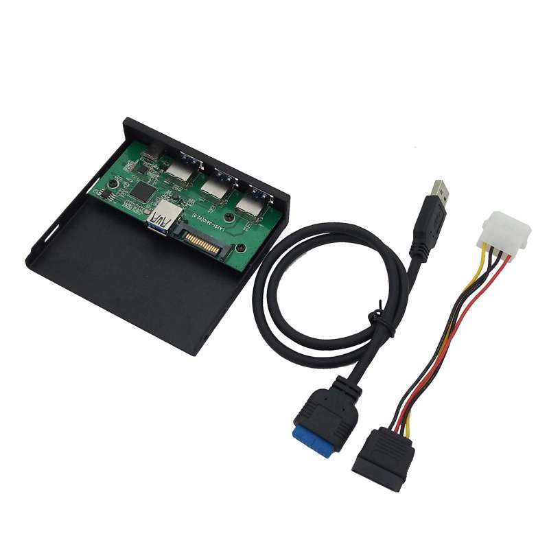 Promo USB 3.0 Front Panel 3.5 4-Port Interface Hub Connector Expansion ...