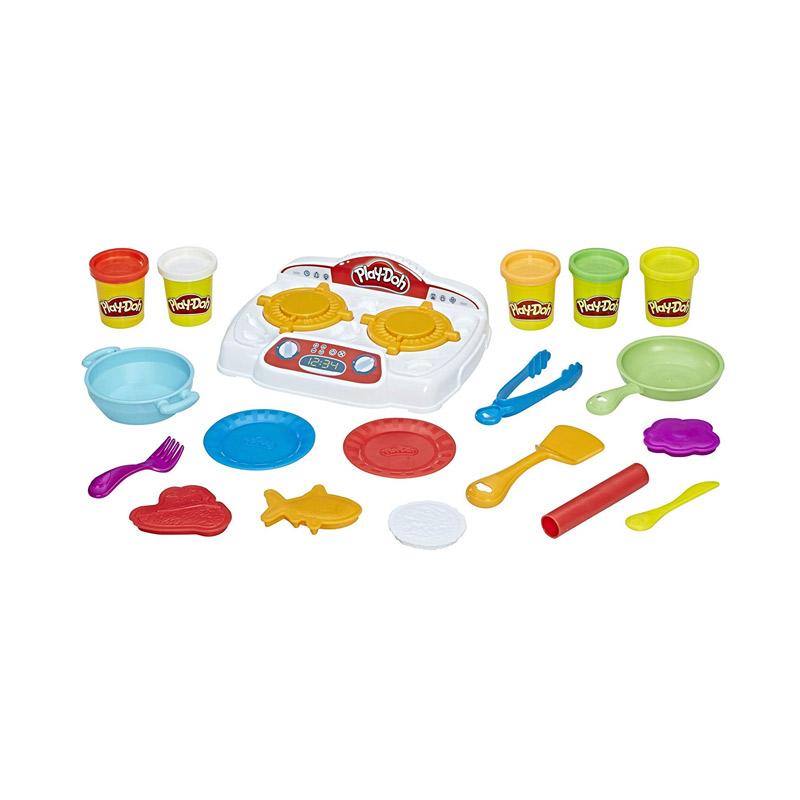 Jual Hasbro Kitchen Creations Sizzlin Stovetop Playdoh Set Mainan Anak ...