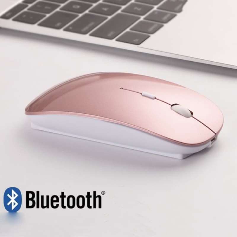 Jual MOUSE WIRELESS BLUETOOTH SILENT SUPER SLIM TANPA DONGLE di Seller ...