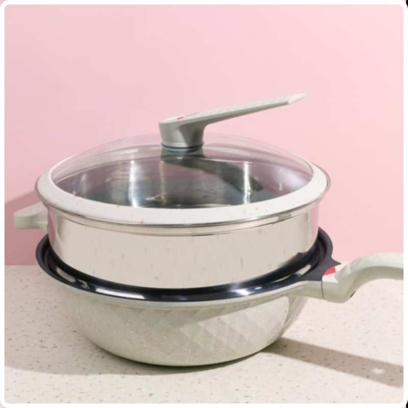Jual Stein Steincookware Platinum Wok Pressure Wok Cooker Presto 32 Cm Kode 276 - Cokelat di ...
