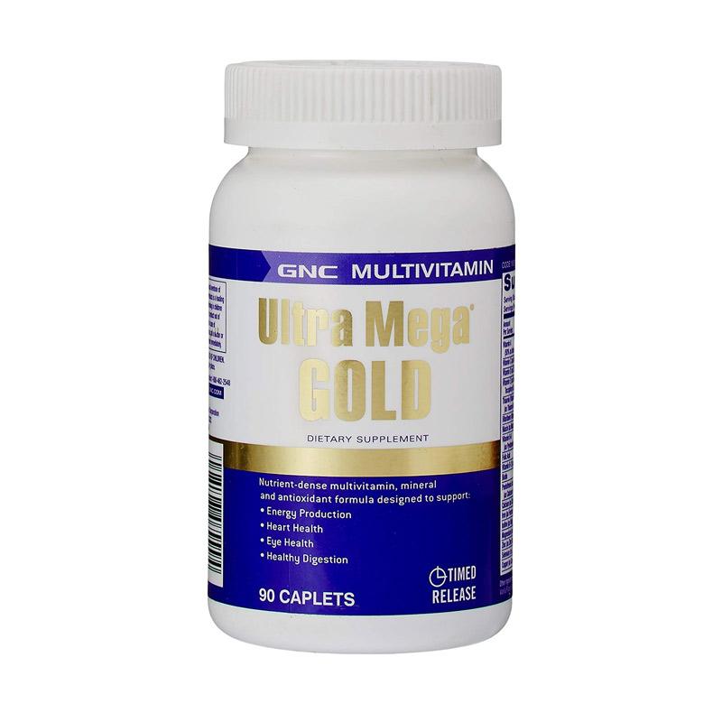 Jual Gnc Ultra Mega Gold Multivitamin with Iron [90 Caplets] di Seller ...