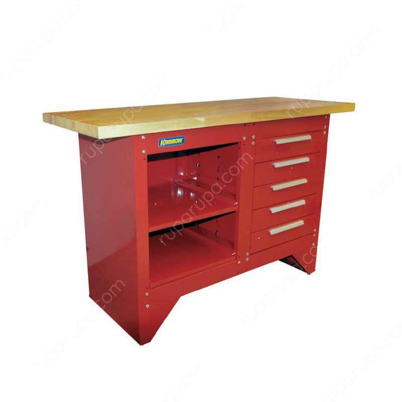 Promo Krisbow Meja Kerja Workshop Workbench / Meja Troli Bengkel 5 rak ...