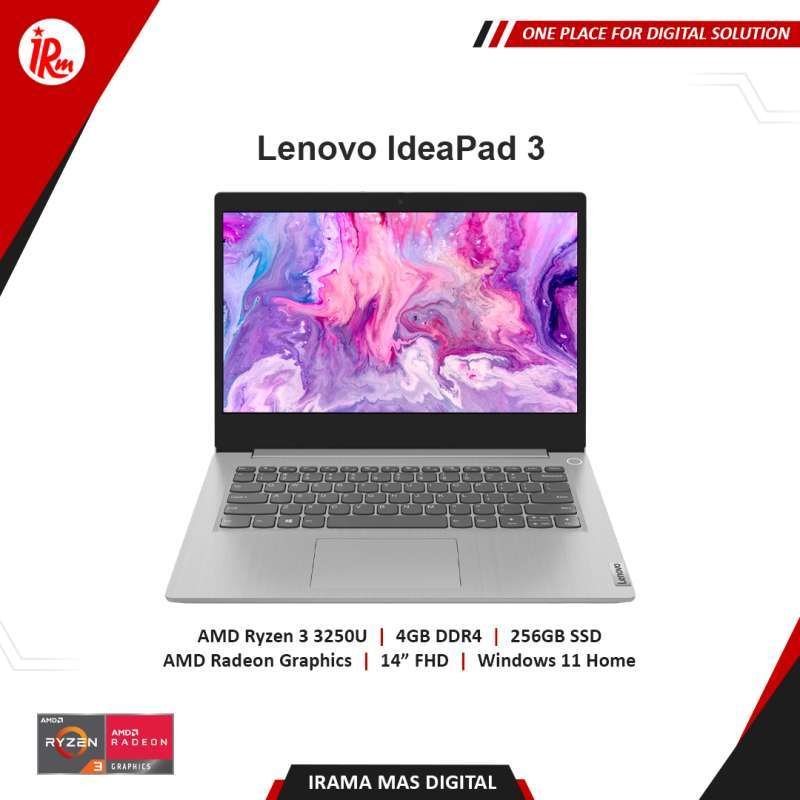 Jual Lenovo Ideapad Slim 3 - Ryzen 3 3250u 4gb 256gb Ssd W11 Di Seller Irama Mas Digital ...