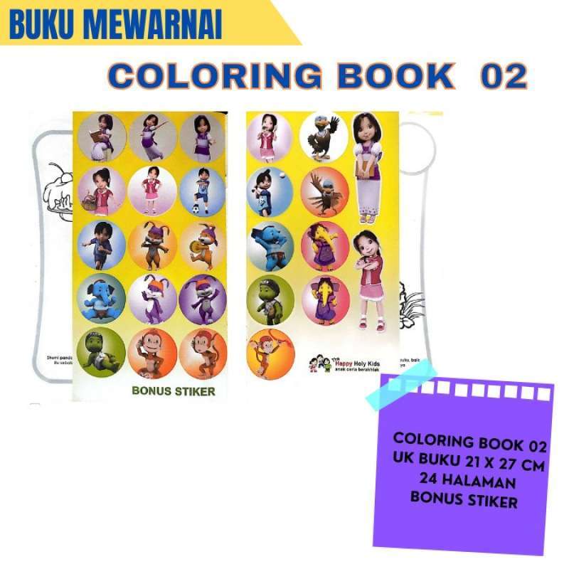 Jual Buku Anak-buku Mewarnai Coloring Book 02 Di Seller Happy Holy Kids ...