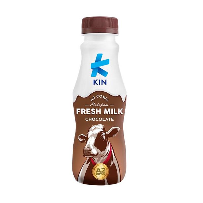 Jual KIN Fresh Milk Chocolate Susu Cair [200 mL/ Kemasan Botol] di ...