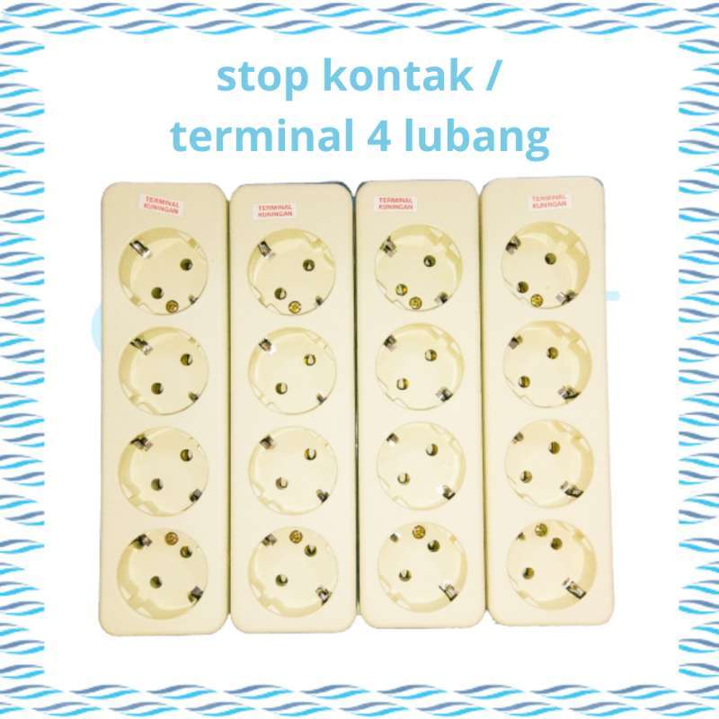 Jual Stop Kontak Terminal 4 Lubang Original Murah - Harga Diskon Juli ...