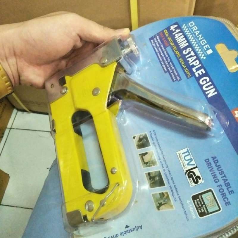 Jual Gun tacker ORANGE Staple gun Staples Stapler di Seller Toko Satu ...