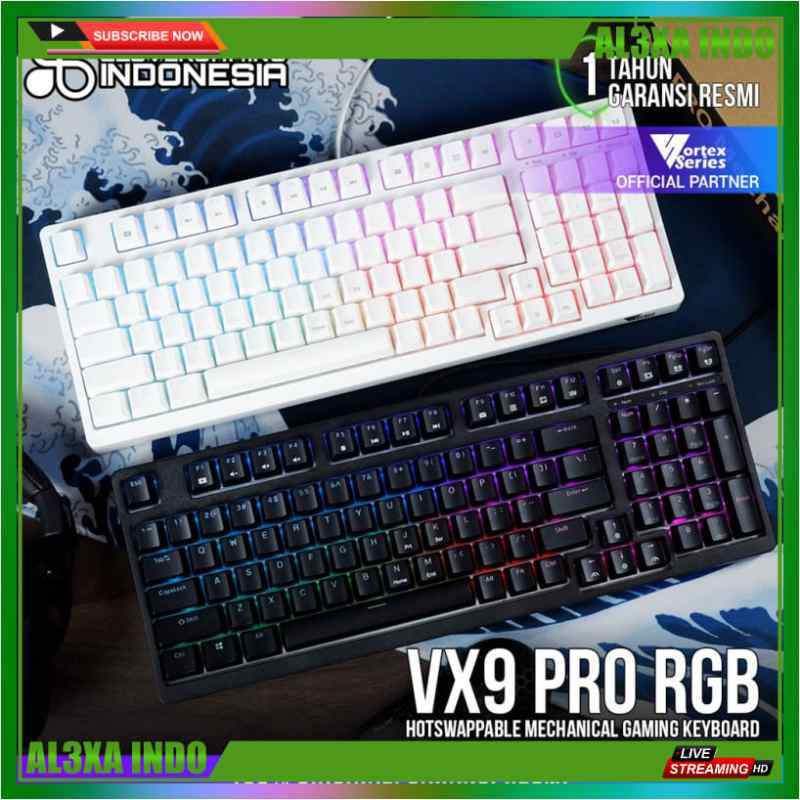 Jual Vortexseries Vx9 Pro Rgb-Vortex Series Mechanical Gaming Keyboard ...