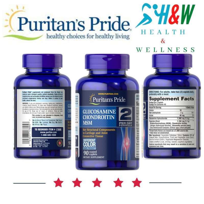 Jual Suplemen Vitamin Puritan Triple Strength Glucosamine Chondroitin ...