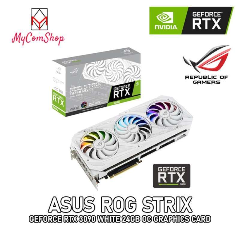 Jual Asus Rog Strix Gaming Vga Card Rtx 3090 Oc 24gb Gddr6x White ...