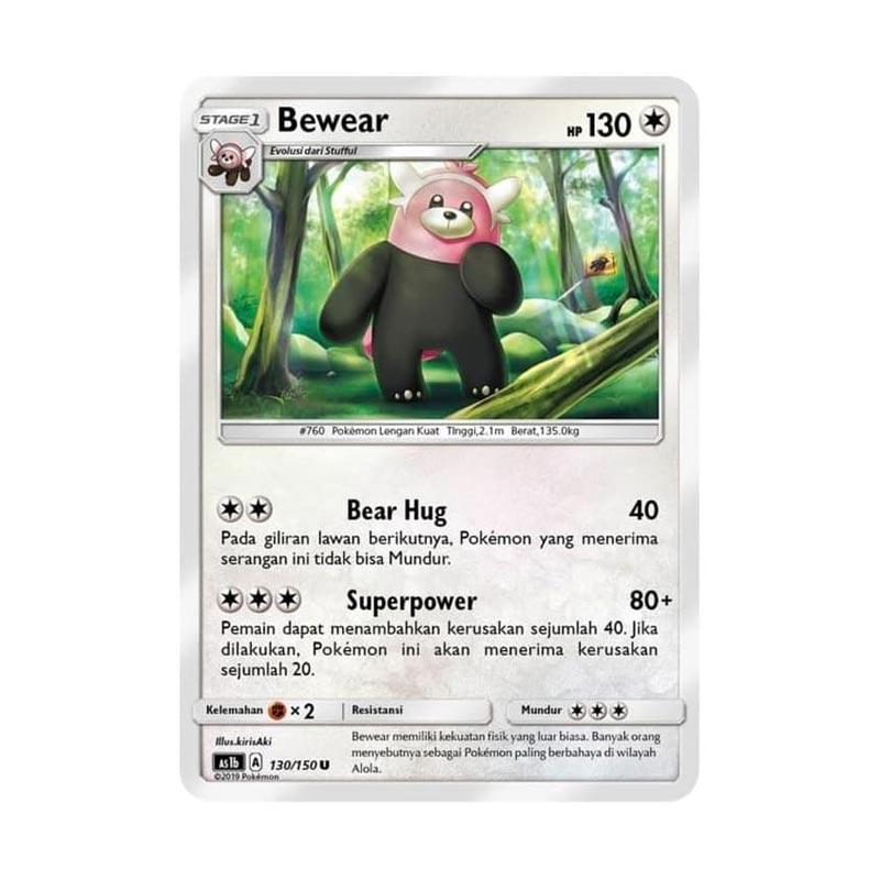 Jual Pokemon Indonesia Trading Card Bewear AS1b 130-150 U di Seller ...